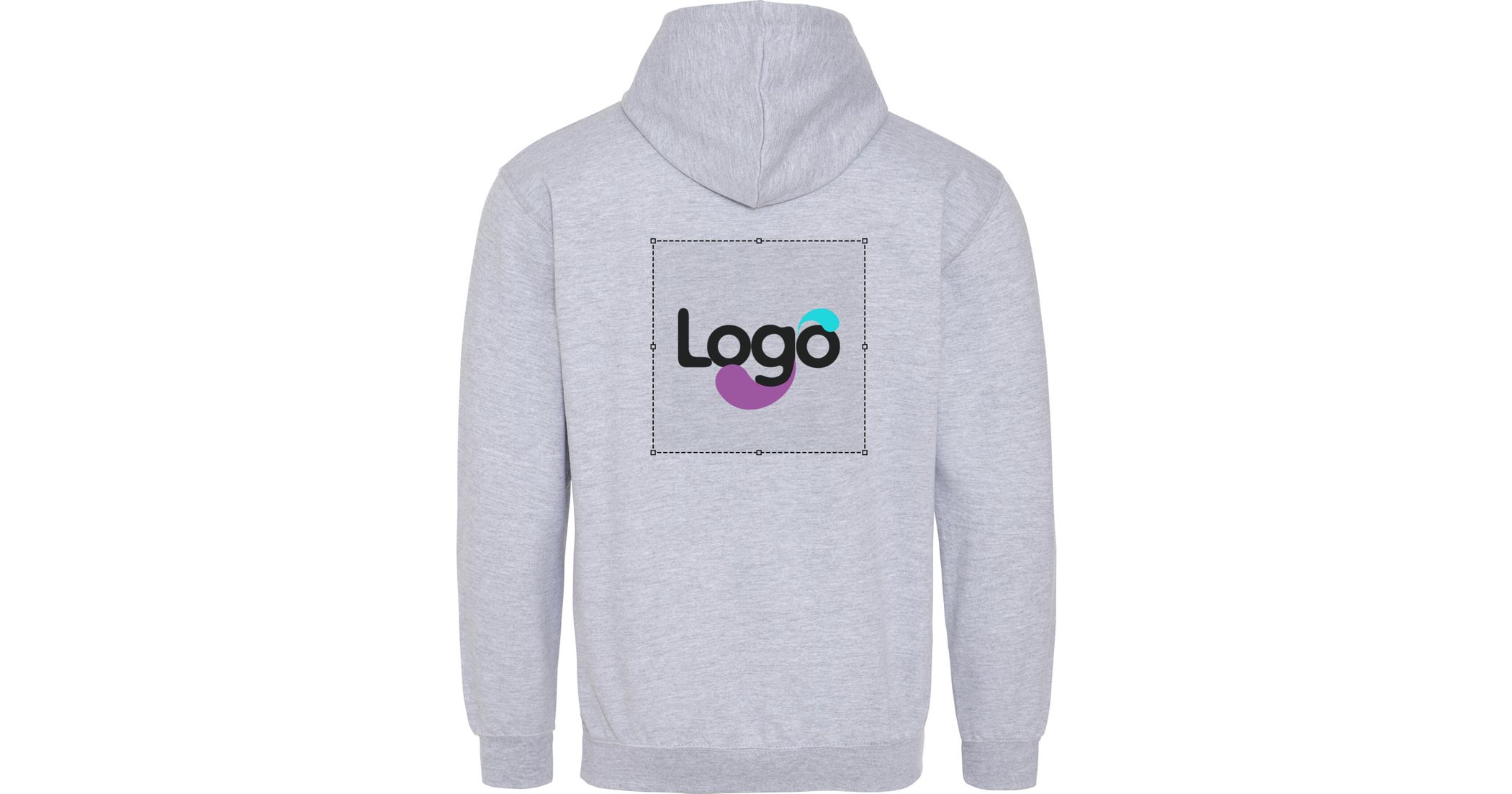 Varsity hoodie AWDIS JUST HOODS jh003 personnalisation - Heather grey ...
