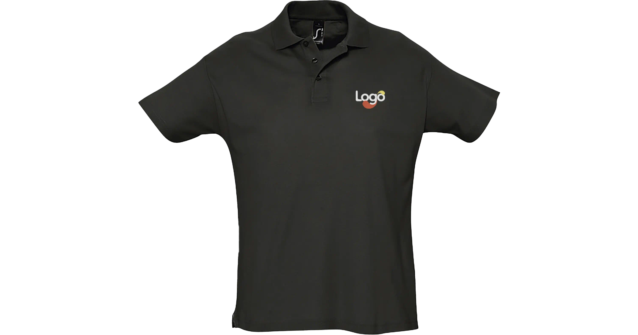 Summer ii Polo for men SOL'S 11342 customizable - Noir