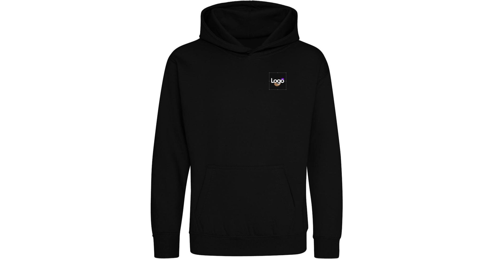 Kids hoodie AWDIS JUST HOODS jh001j personnalisable - Deep black