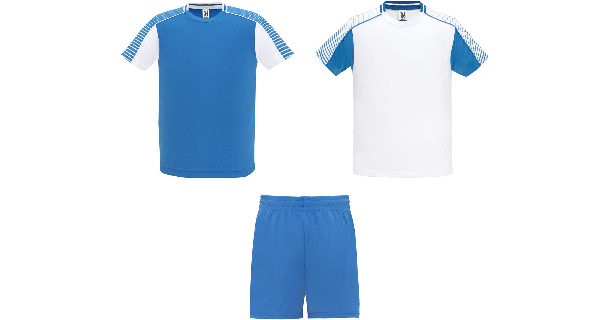 Juve Kit de sport polyester ROLY SPORT cj0525 - Blanc bleu royal