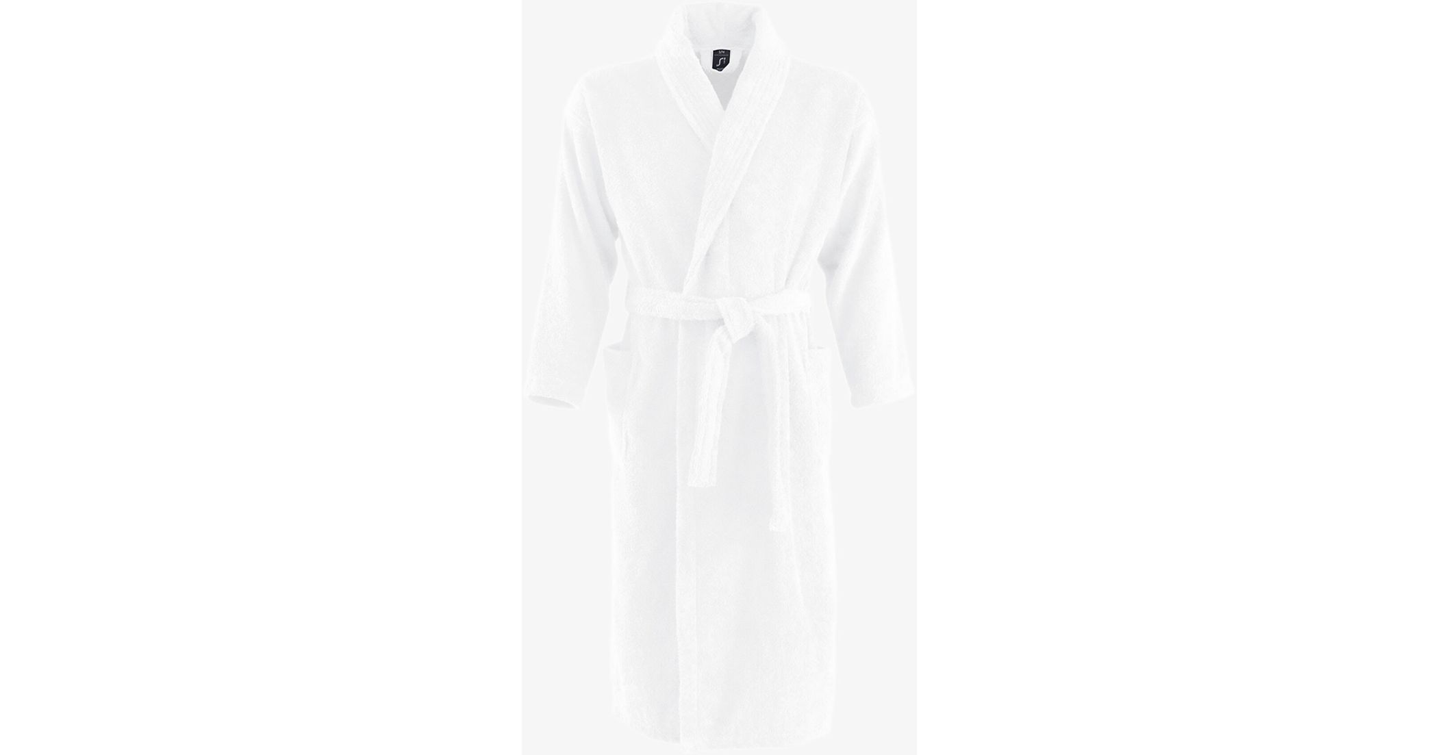 Palace Bathrobe Cotton Shawl SOL'S Customizable 89100 - Blanc